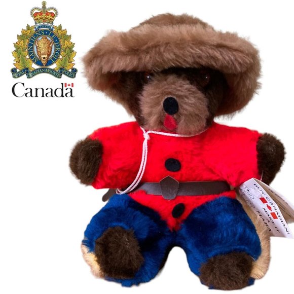 Mara Plush | Toys | Vintage Canadian Mountie Teddy Bear Plush | Poshmark